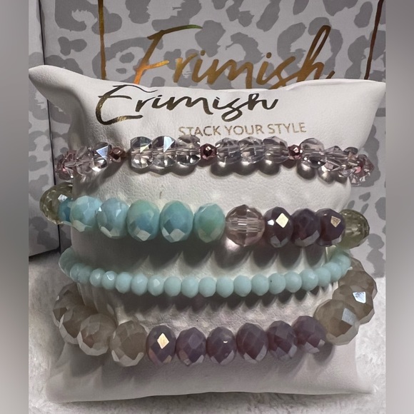 Erimish | Jewelry | Brand New Erimish Bracelets 4 Pc Stack Mint ...